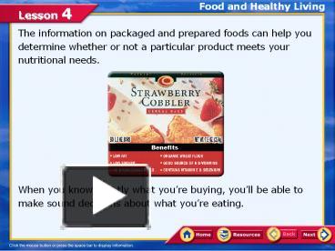 Food and Healthy Living presentation | free to download