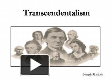 PPT – Transcendentalism PowerPoint presentation | free to view - id ...
