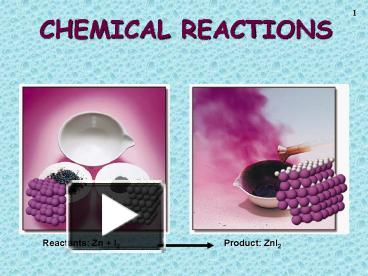PPT – CHEMICAL REACTIONS PowerPoint presentation | free to view - id ...