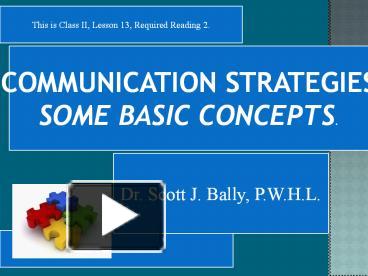 PPT – This is Class II, Lesson 13, Required Reading 2. PowerPoint ...