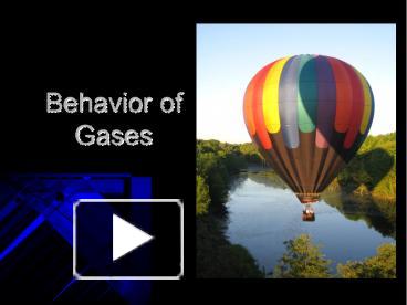Behavior of Gases presentation | free to download