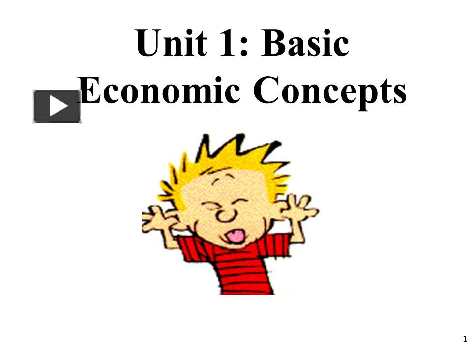 PPT – Unit 1: Basic Economic Concepts PowerPoint presentation | free to ...
