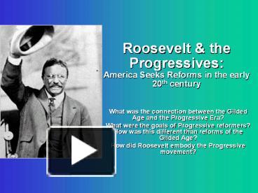 PPT – Roosevelt PowerPoint presentation | free to view - id: 778410-OWZmO