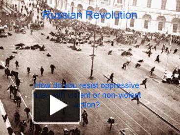 PPT – Russian Revolution PowerPoint presentation | free to download ...