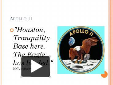 Apollo 11 presentation | free to view