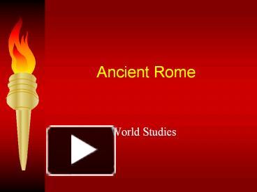 Ancient Rome presentation | free to download