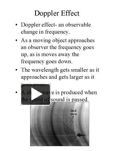 PPT – Doppler Effect PowerPoint presentation | free to view - id ...