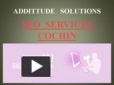 Seo Services Cochin presentation | free to download