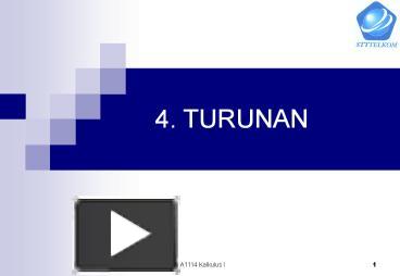 4. TURUNAN presentation | free to download