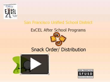 PPT – After School Snack Training PowerPoint presentation | free to ...