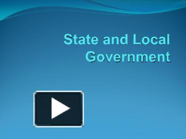 State and Local Government presentation | free to view