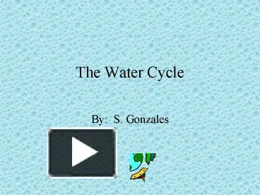 The Water Cycle presentation | free to view