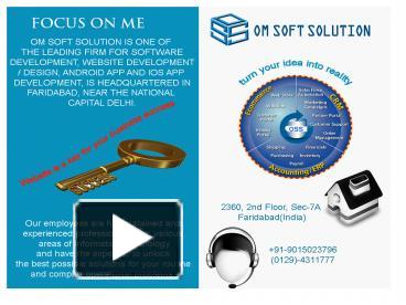 PPT – Om soft solution PowerPoint presentation | free to download - id: 78ebfe-Njk5M