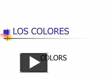 LOS COLORES presentation | free to download