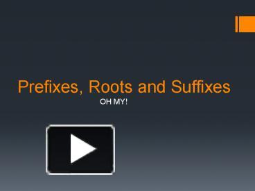 Prefixes, Roots and Suffixes presentation | free to view