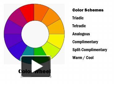 PPT – Color Wheel PowerPoint presentation | free to view - id: 794f1-ZjE1O