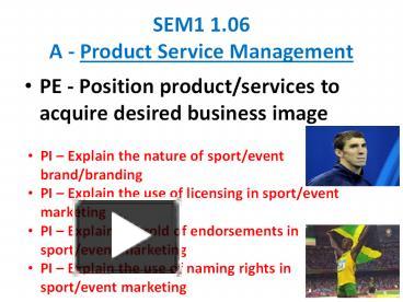 PPT – SEM1 1.06 A - Product Service Management PowerPoint presentation ...