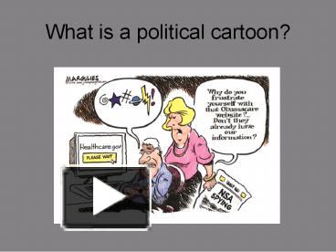 What is a political cartoon? presentation | free to view