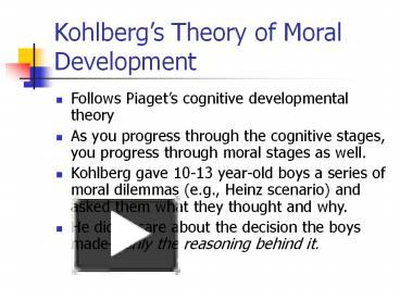 Kohlberg presentation | free to download