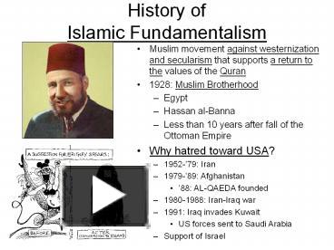 History of Islamic Fundamentalism presentation | free to download