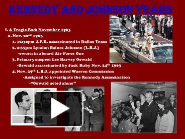 Kennedy and Johnson Years presentation | free to download