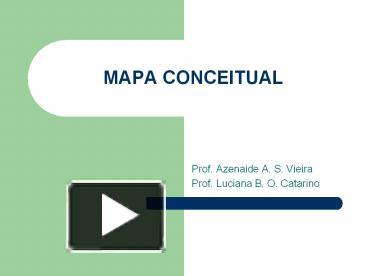 MAPA CONCEITUAL presentation | free to view