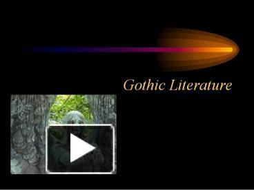 Gothic Literature presentation | free to download