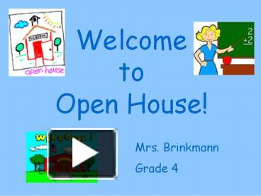 Welcome to Open House! presentation | free to view