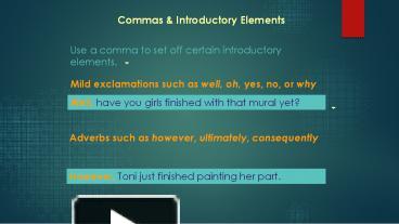 Commas presentation | free to download