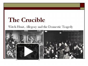 The Crucible presentation | free to download