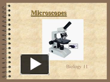 Microscopes presentation | free to view