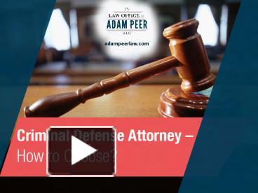 PPT – Guide to Choose Criminal Defense Attorney in Overland Park PowerPoint presentation | free ...