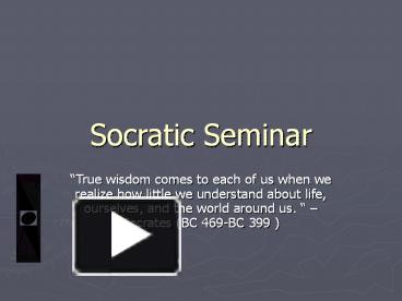 Socratic Seminar presentation | free to download