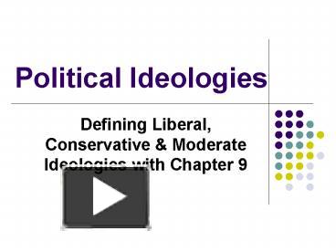 PPT – Political Ideologies PowerPoint presentation | free to download ...