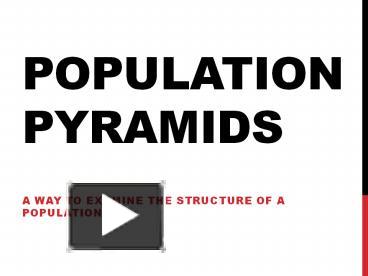 PPT – Population Pyramids PowerPoint presentation | free to download ...