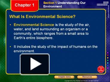 What Is Environmental Science? presentation | free to view