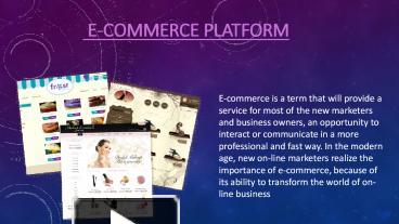 Ecommerce platform presentation | free to download