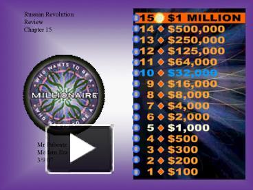PPT – Who wants to be a millionaire template PowerPoint presentation ...