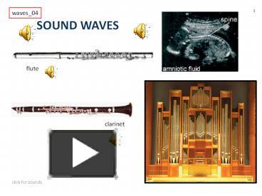 SOUND WAVES presentation | free to view