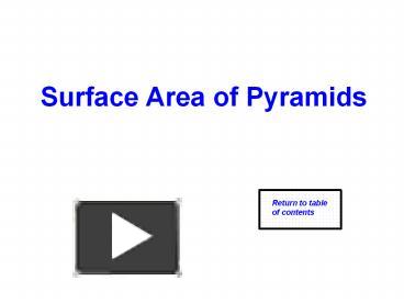 Surface Area of Pyramids presentation | free to download