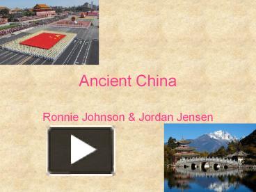 PPT – Ancient China PowerPoint presentation | free to download - id ...