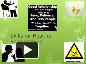 Skills for Healthy Relationships presentation | free to download