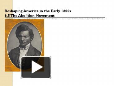 Reshaping America in the Early 1800s presentation | free to download