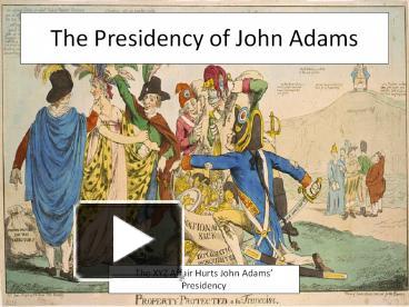 The Presidency of John Adams presentation | free to download