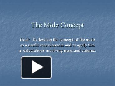 The Mole Concept presentation | free to download