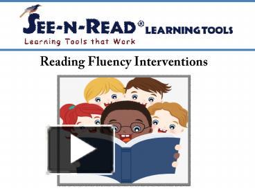 Reading Fluency Interventions presentation | free to download