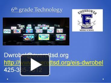6th grade Technology presentation | free to download