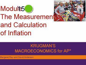Module The Measurement and Calculation of Inflation presentation | free ...