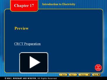 Introduction to Electricity presentation | free to view