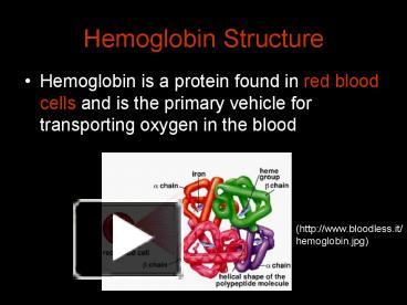 Hemoglobin Structure presentation | free to view